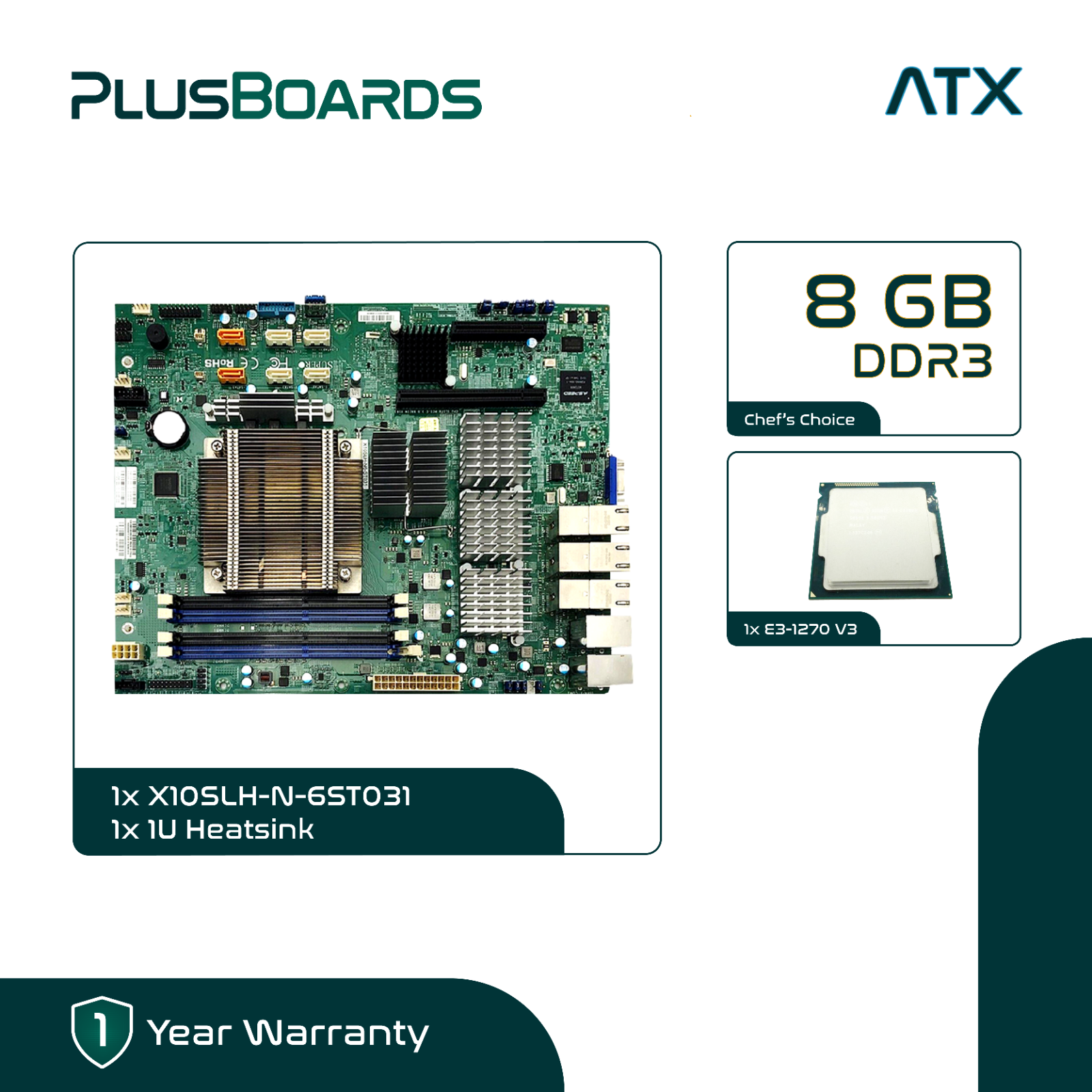 Supermicro X10SLH-N6-ST031 Intel C226 LGA 1150 Single Socket ATX ...
