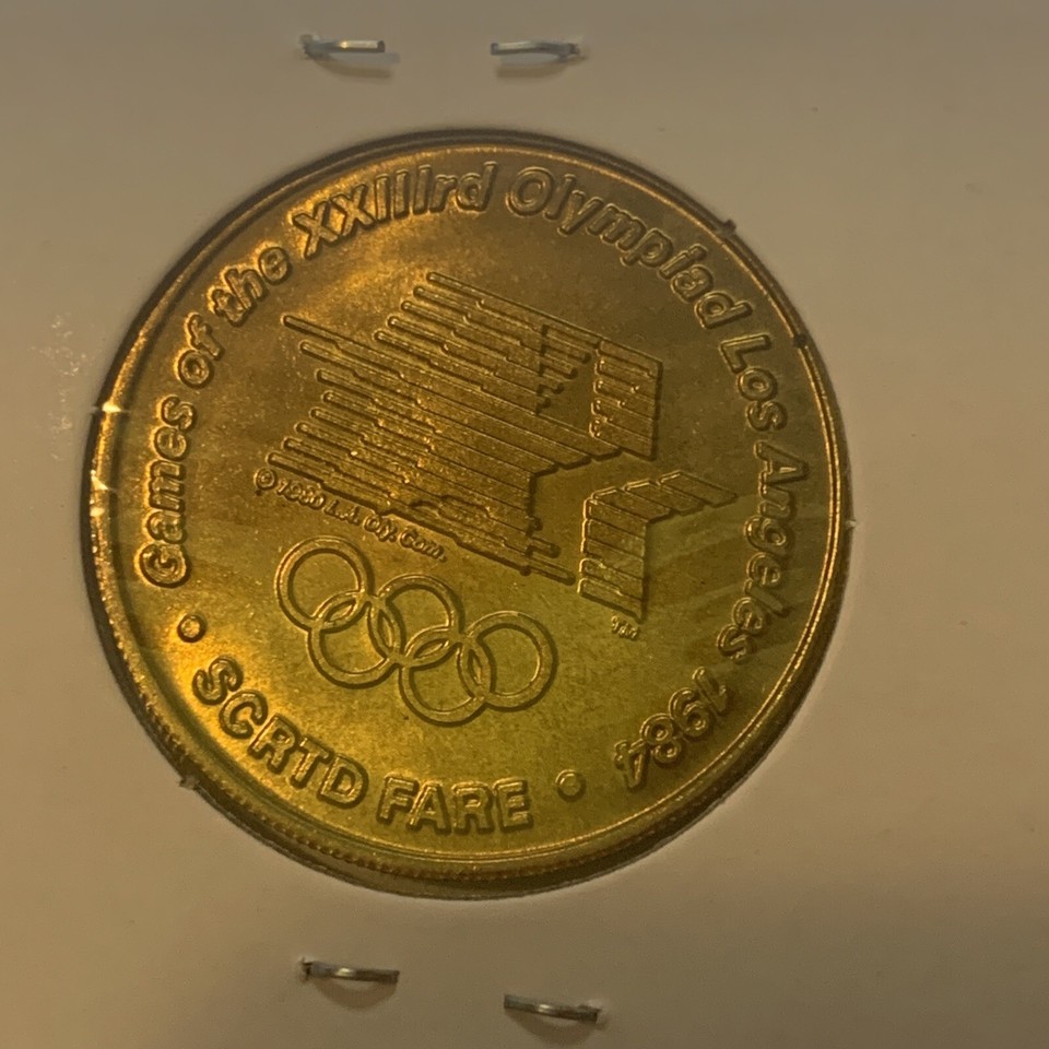 1984 Caching- LA Olympic Games Transit Token Coin - Nice Condition C4 ...