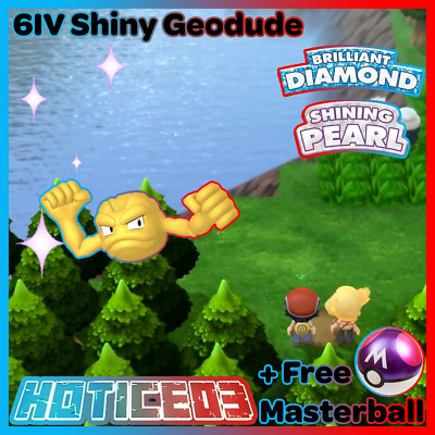 6IV Shiny Geodude Pokemon Brilliant Diamond Shining Pearl | eBay
