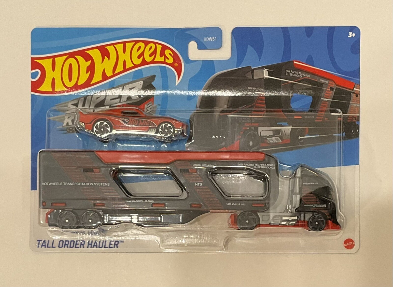 Hot Wheels Super Rigs Tall Order Hauler Red New In Hand 2024 Rare | eBay