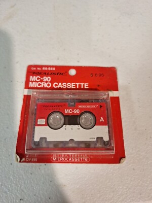 Vintage Realistic MC-90 Micro Cassette 44-644 | eBay