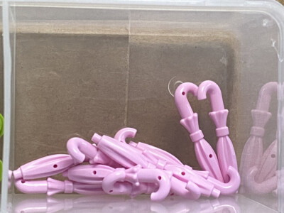 LEGO Parts - Bright Pink Minifigure, Utensil Umbrella Folded - No 27150 ...