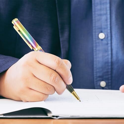 Business Metal Ballpoint Pen, Luxury 0.5mm Ball Point Pens with ...