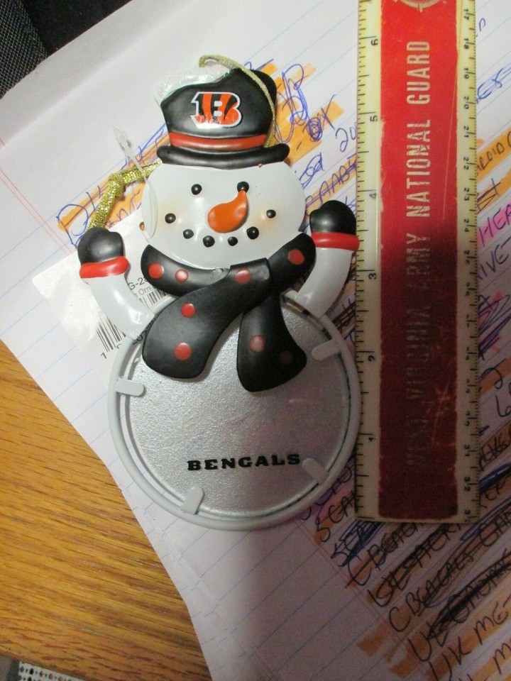 BENGALS, STEELERS, UL CARDINALS XMAS ORNAMENTS-NUTCRACKERS,SNOWMAN, GB ...