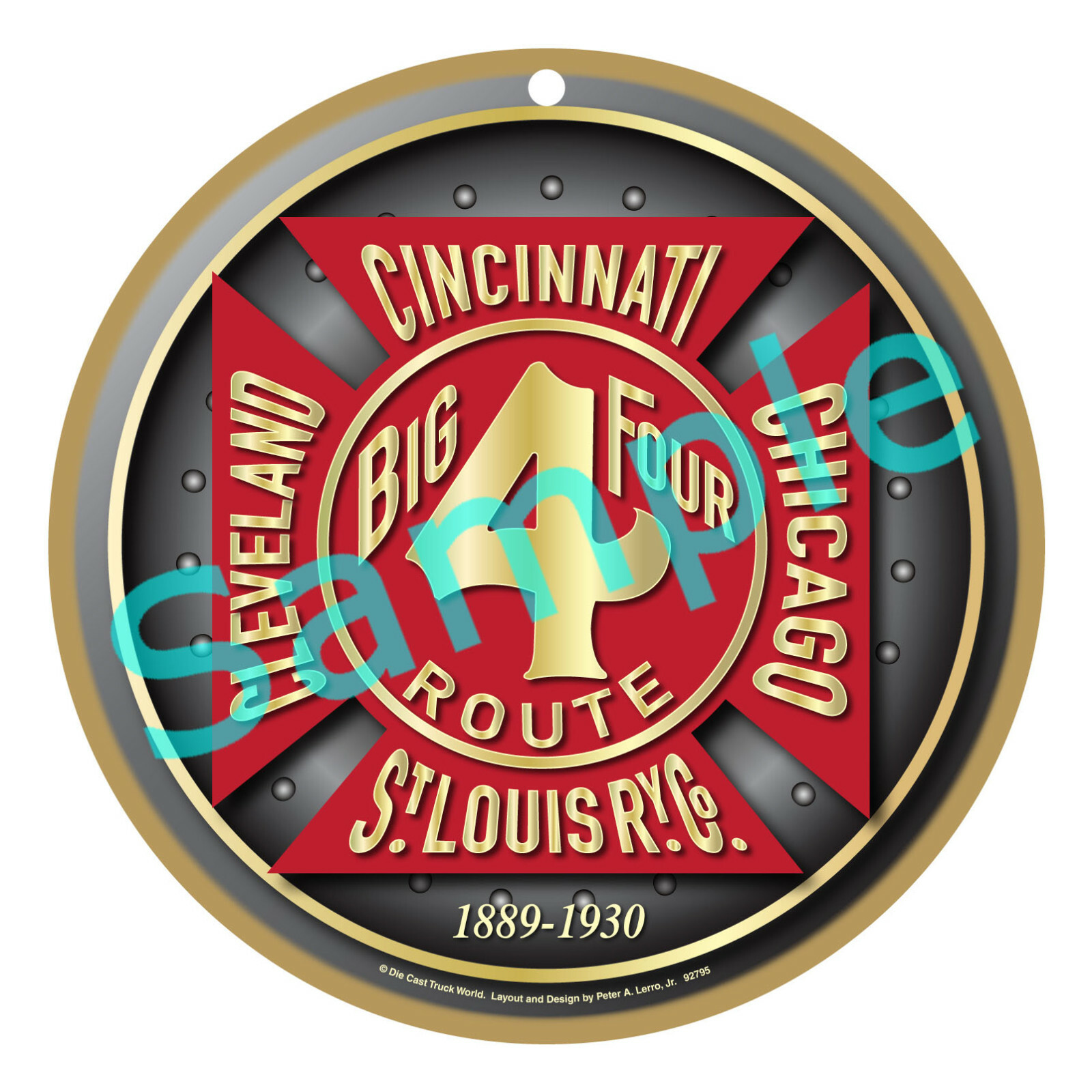 Big 4 Railroad Logo Wood Plaque-Sign / Man Cave / Train & Kids Room | eBay