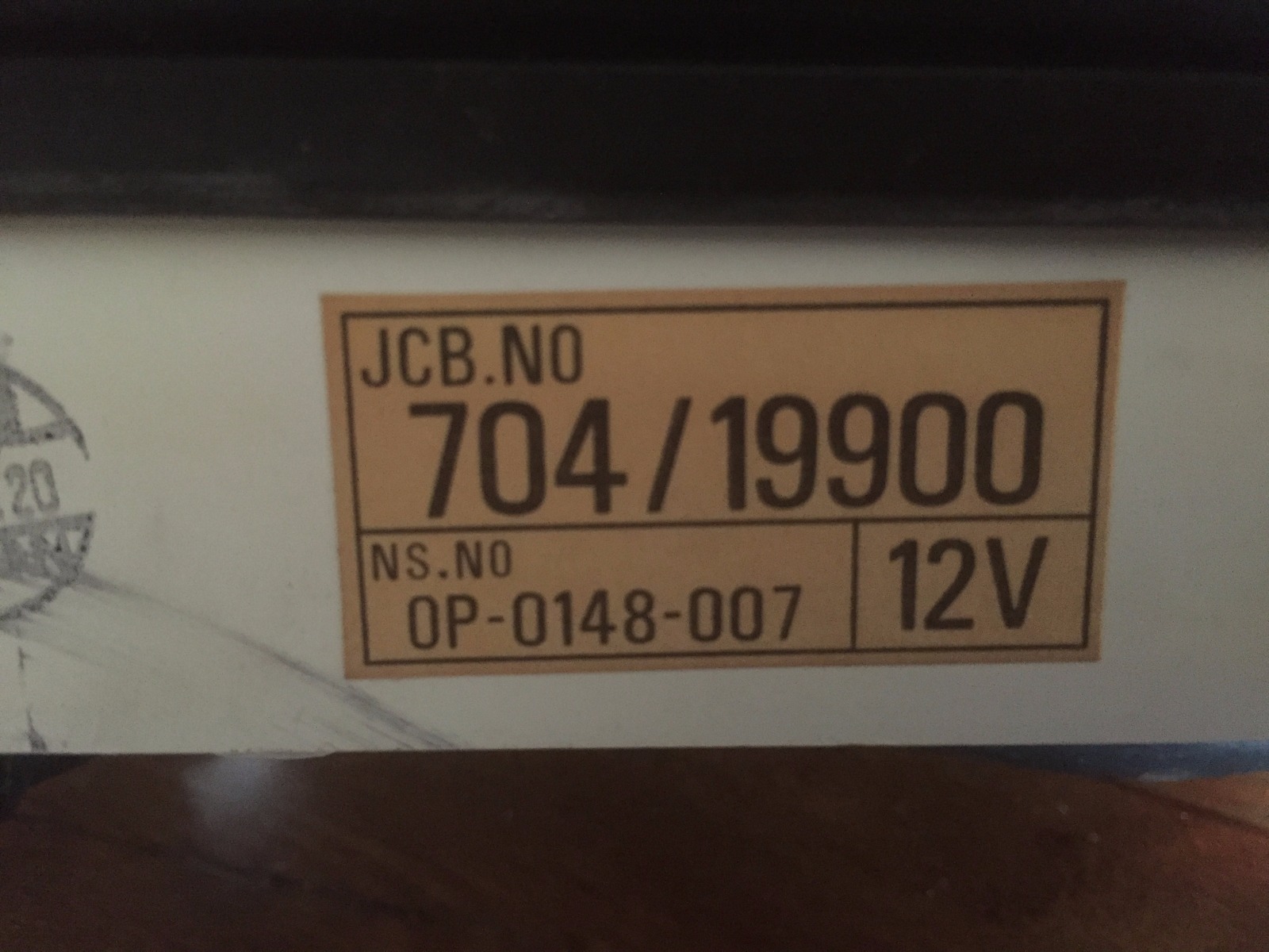 JCB 704/19900 3CX 2CX Loadall Clock Set Speedo Rev Counter Fuel Gauge ...