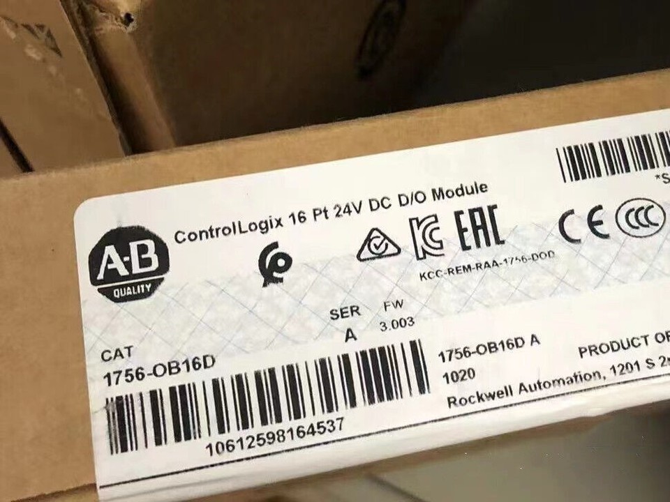 Allen Bradley 1756-OB16D ControlLogix 16 Pt 24V DC D/O Output Module ...