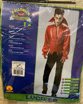 Lucifer Devil Vampire Costume Adult Rubies NEW in Retail Package Mens ...
