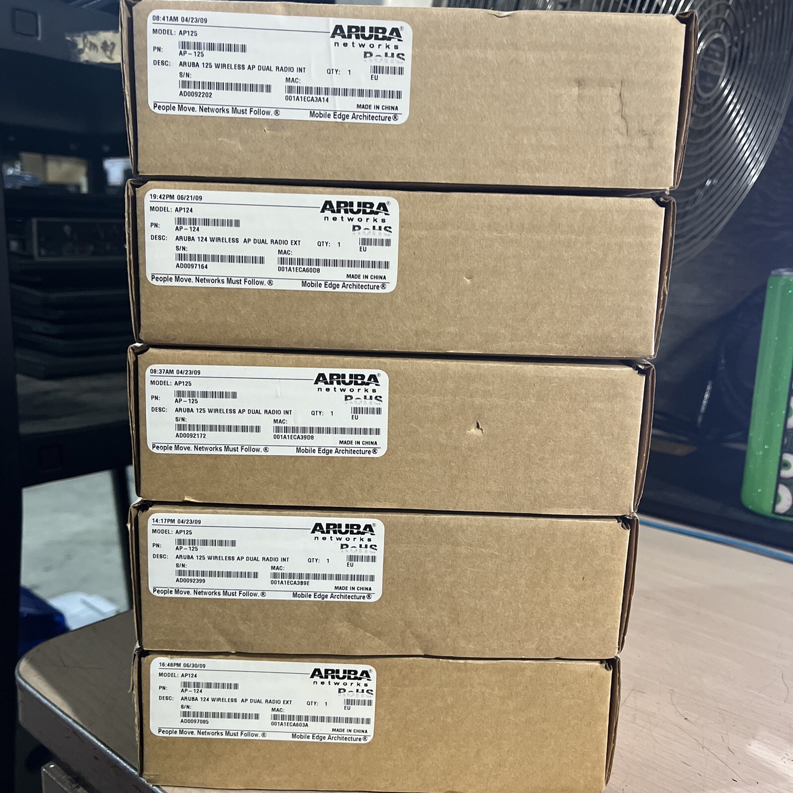 LOT OF 5 ARUBA AP124 AP-124 DUAL RADIO | eBay