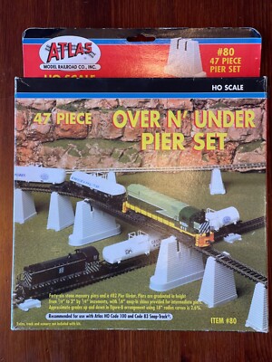 Atlas #80 Over and Under Graduated Pier Set - HO Scale Open Box | eBay