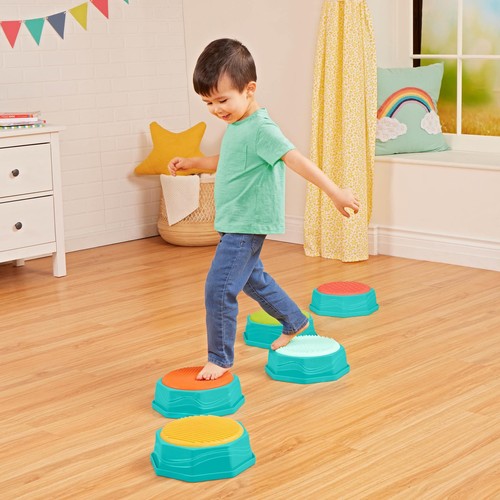 Balance Beam for Kids – Interlocking Balancing Beams – 5 Sensory Pads ...