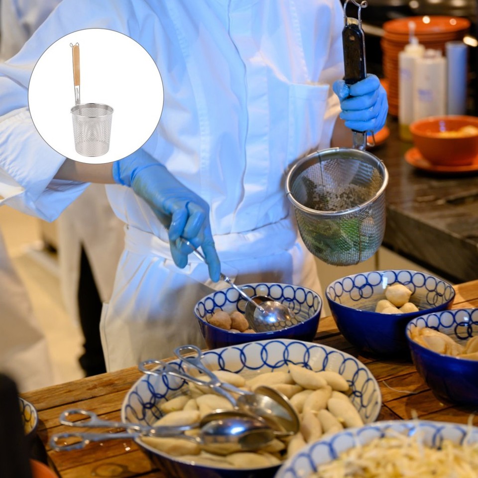 Colanders for Noodles Fine Mesh Sieve with Handle Tea Strainer Metal ...