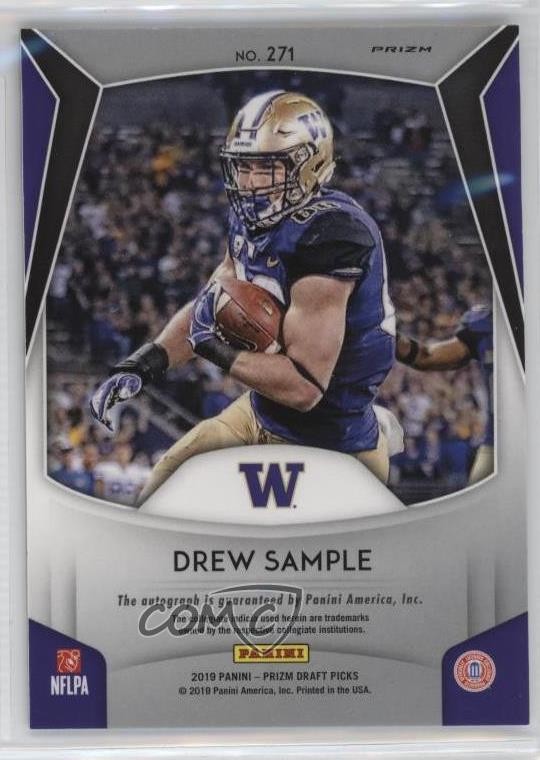 2019 Panini Prizm Draft Picks Silver Drew Sample #271 Rookie Auto RC | eBay