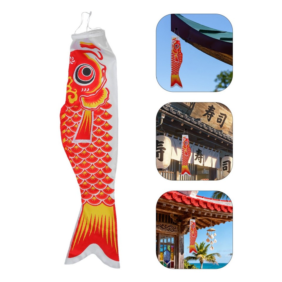 Carp Flag Banner Windsock Hanging Decor Fish Streamer for Garden | eBay UK