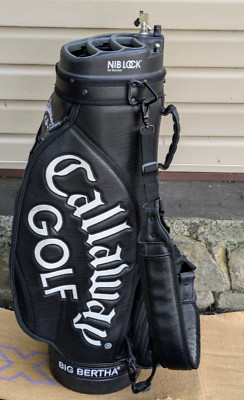 Callaway Big Bertha Leather Staff Bag w/ NIB Lock by Burton + 2 Keys ...