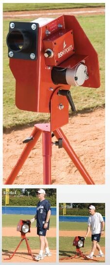 Bulldog Single-Wheel Baseball/Softball Combo Pitching Machine | eBay