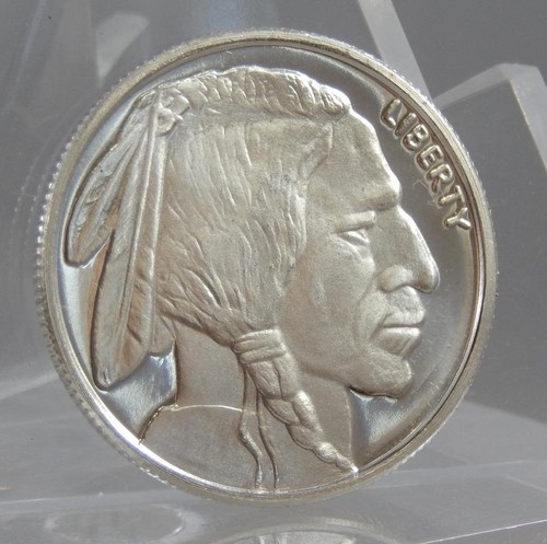 GSM Golden State Mint Buffalo Nickel Style 1/4 Oz 999 Silver Round ...