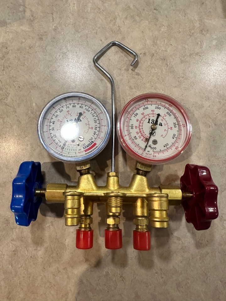 Interdynamics Auto Air Conditioning Manifold gauge with hoses | eBay