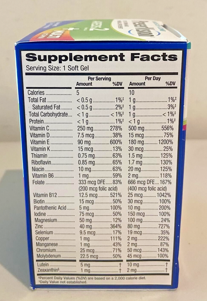 PreserVision AREDS 2 +MULTI Vitamin 100 softgels (Exp. 06/25) NEW ...