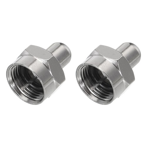75 Ohm Coax Cap Coaxial Terminator 2pcs F Male RF End Caps Adapter ...
