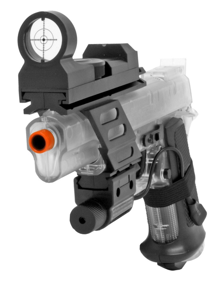 Colt Combat Commander Clear Spring Airsoft Pistol Laser And Holographic ...