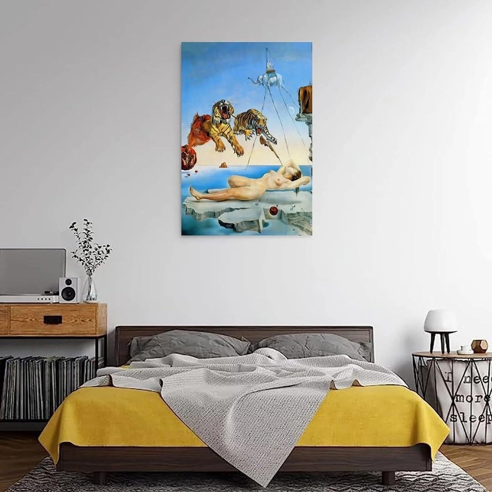 Surrealism Art Posters Tiger Salvador Dali Canvas Posters Decorative ...