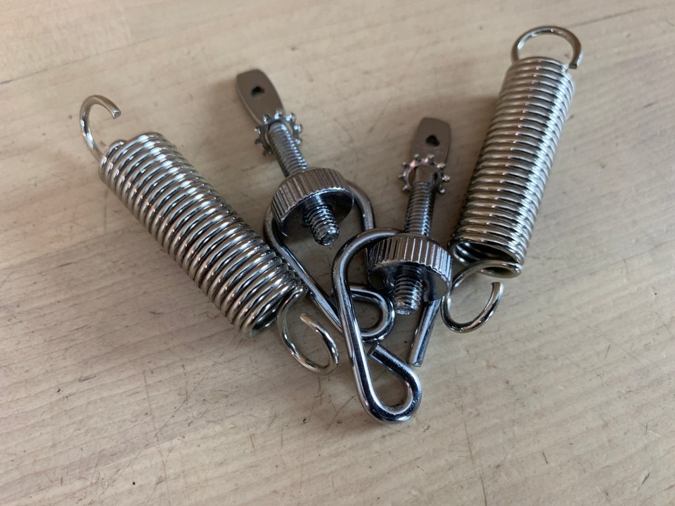 Lot of 2x Bass Kick Drum Pedal SPRING D-Ring Rocker Adjustment Tension ...