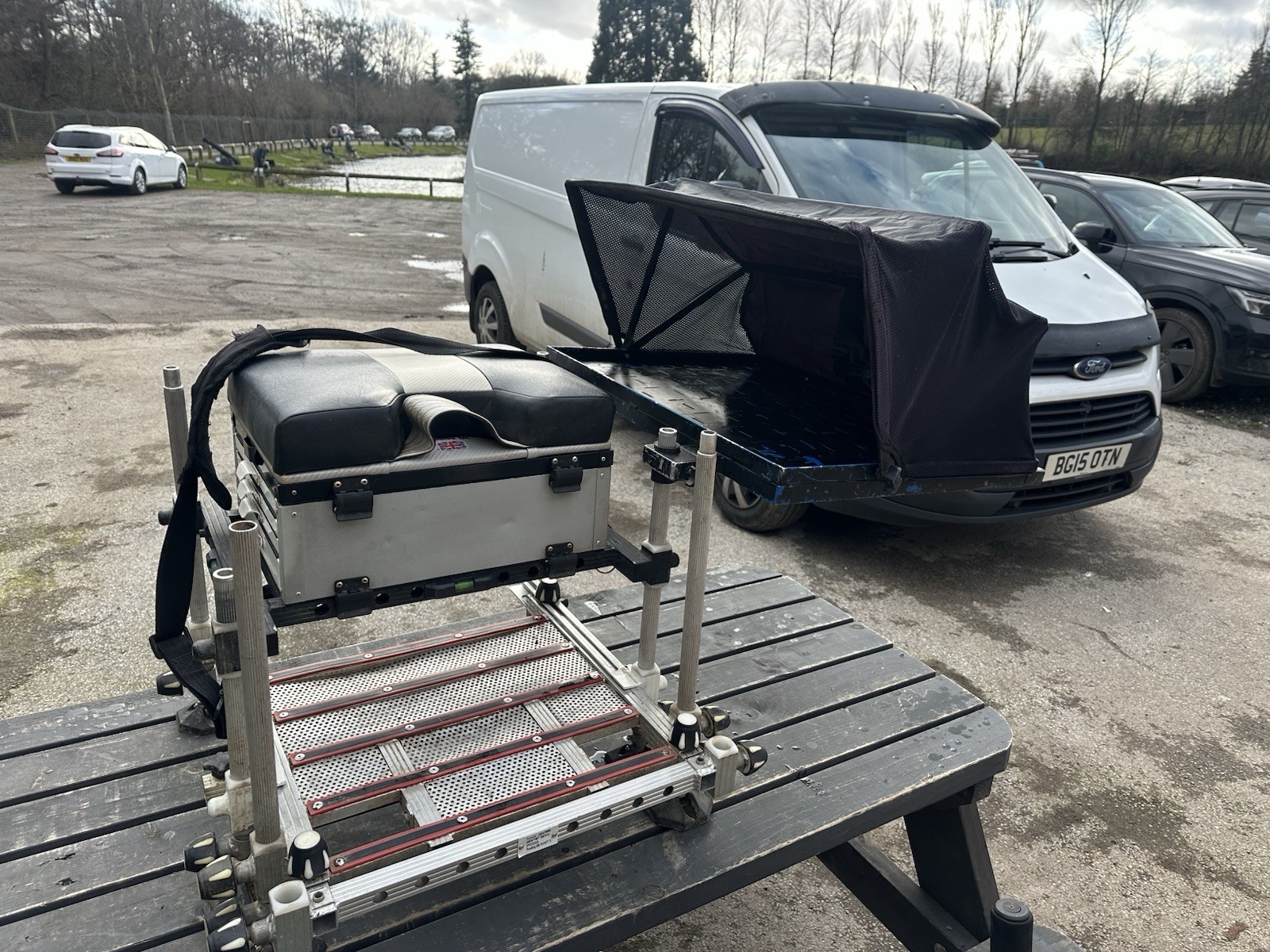 Octbox D25 Fishing Seat Box Seatbox With Hooded Tray | eBay UK