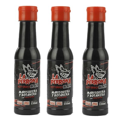 La Perrona Salsa Negra Seafood 3 Pack 5 ounce bottle | eBay