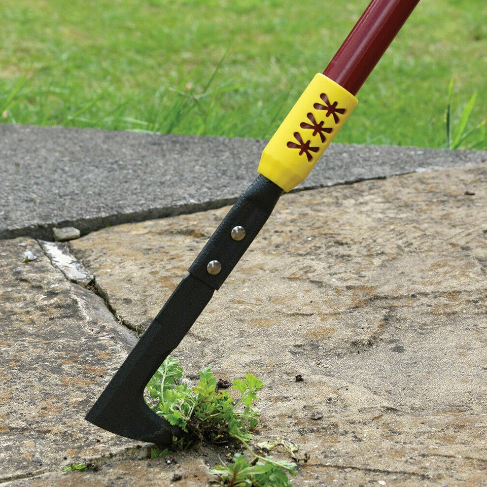 Telescopic Extendable Long Handle Patio Weed Weeding Weeder Steel Tool ...