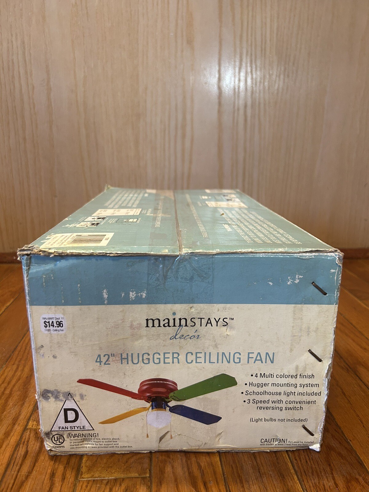 Mainstays Hugger Ceiling Fan Multi-color Rainbow for sale online | eBay