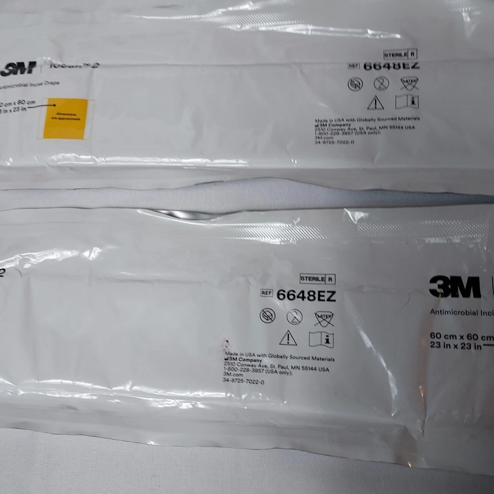 23"X23" 3M LOBAN 2 ANTIMICROBIAL INCISE DRAPE # 6648EZ Lot Of 2 EXP 03 ...