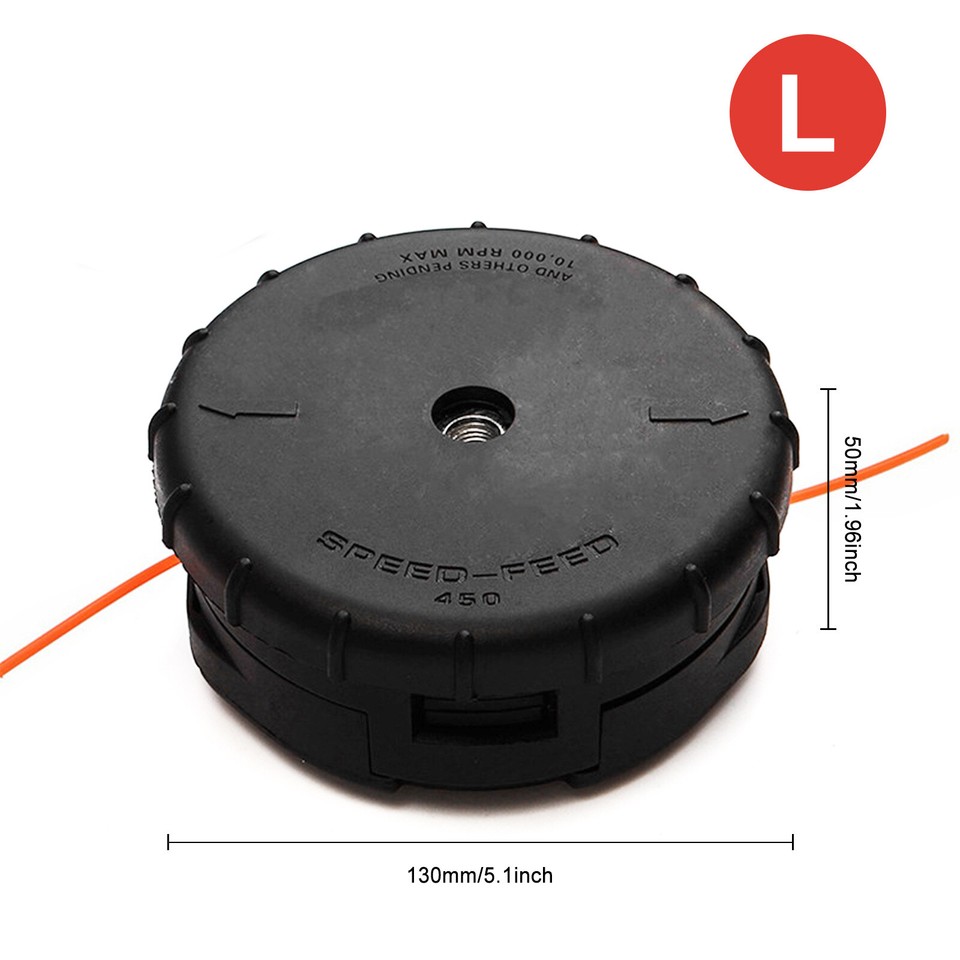 Universal Speed Feed Head Small Model 4.1" 5.1" Fast Load Trimmer Line ...