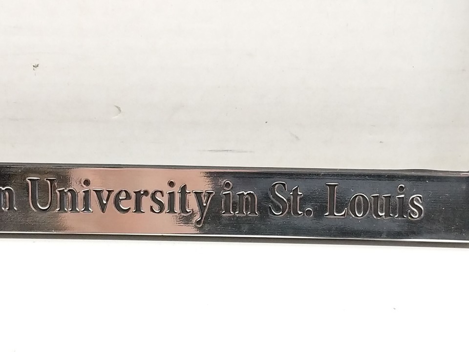 Washington University in St. Louis License Plate Frame Chrome/Plastic ...