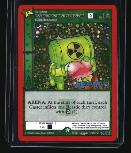 MetaZoo POCKET RADIOACTIVE SLUDGE 31/66 (HiroQuest Promo) NM/Near Mint ...