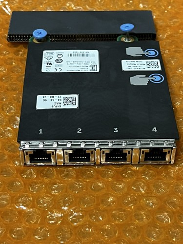 Dell Intel X550-T4 Ethernet 10Gb Quad Port Network Daughter Card RJ45 ...