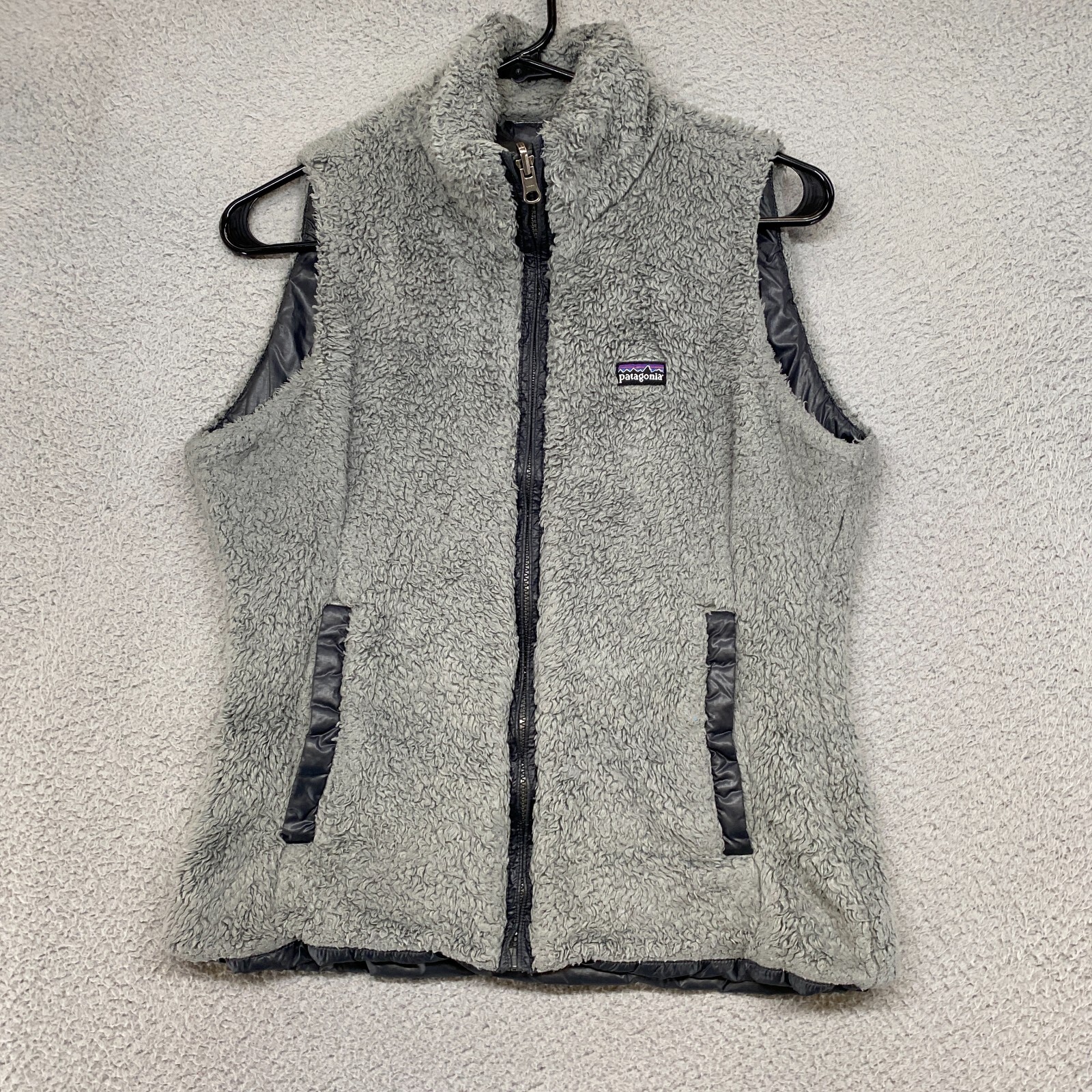 Patagonia Vest Womens Small Los Gatos Fuzzy Reversible Fleece Sherpa ...