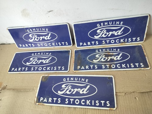 Ford Genuine parts Stockists Porcelain Enamel Sign 10 x 4 Inches | eBay