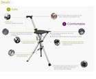 NEW TA-DA Chair Folding Aluminum Cane Chair Portable Walking Stick TADA ...