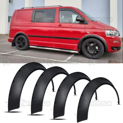 890mm 4pcs Wide Fender Flares Extra Wide Body Kit Wheel Arch For VW T5 ...