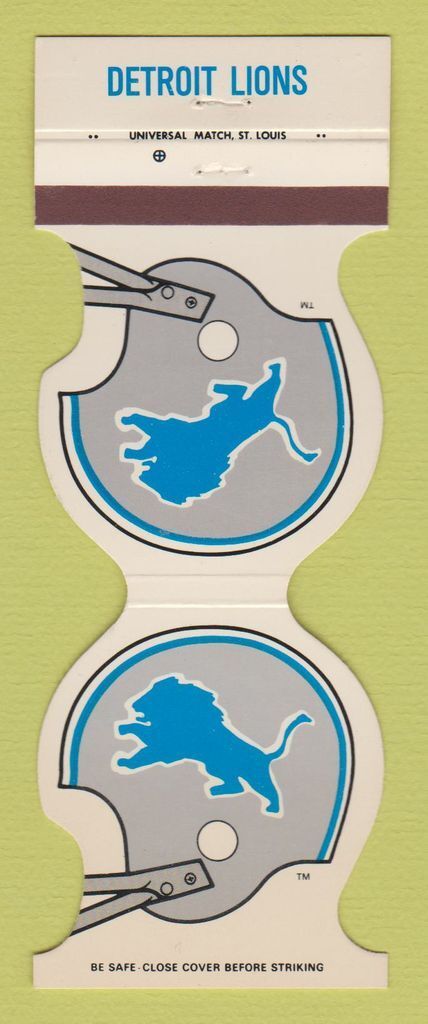 Matchbook Cover - Detroit Lions Football 1984 | eBay