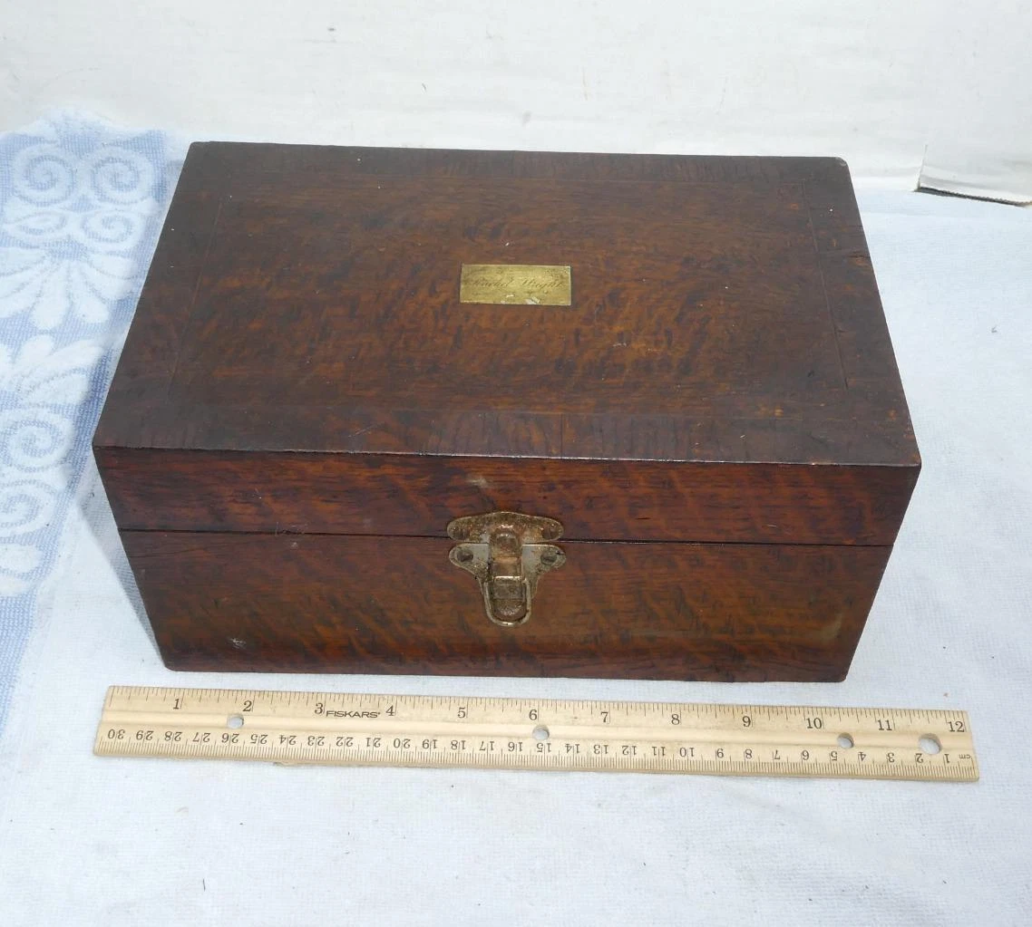 Antique Humidor Table Books