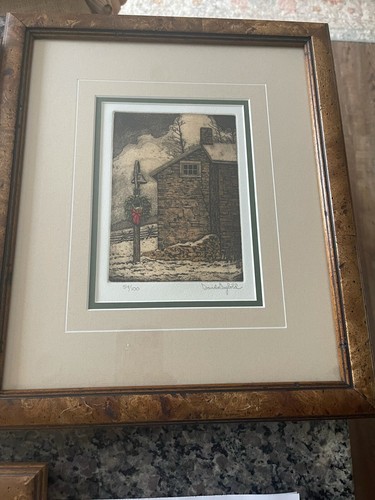 2003 December Bell By David Seybold Numbered Etching # 54/100. | eBay