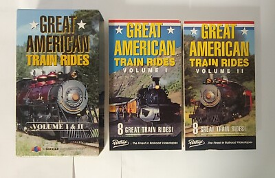 1993- 1994 Great American Train Rides VHS Tapes Volume 1 & 2 Questar ...