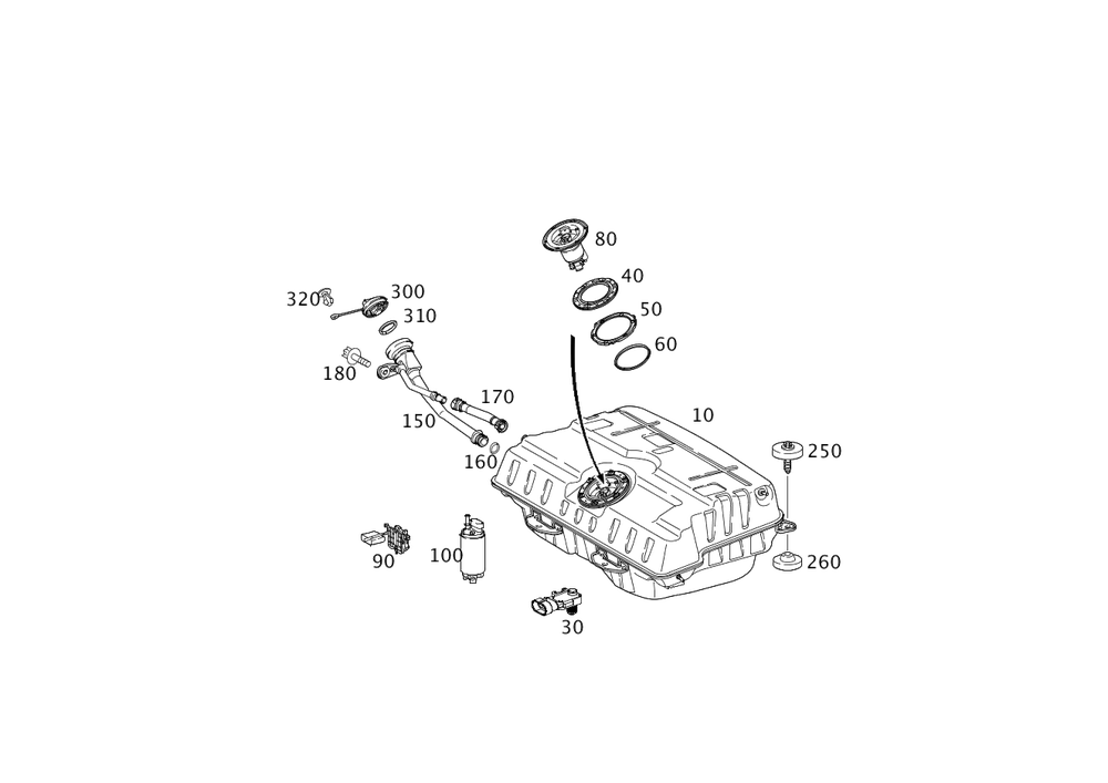 Genuine Mercedes-Benz Fuel Filter Unit 221-470-20-90 | eBay