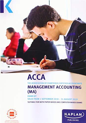 MANAGEMENT ACCOUNTING (MA) (Acca Exam Kits) By Kaplan Publishing | eBay UK