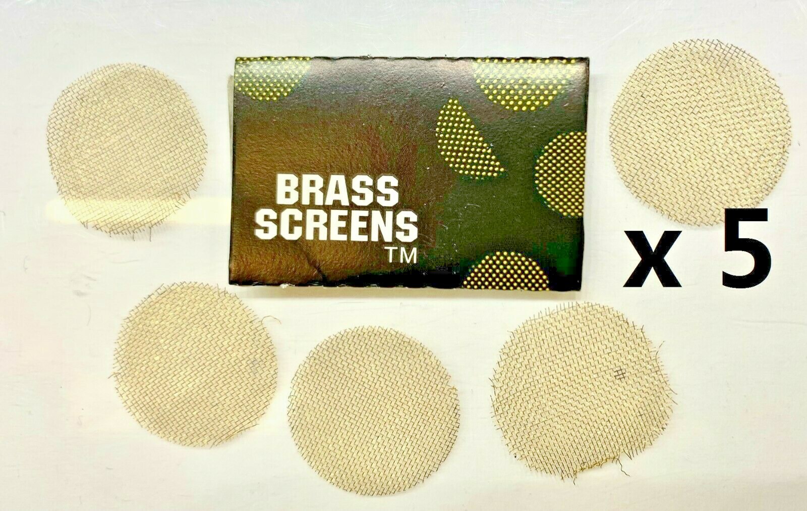 25 Brass Mesh Filter Screen Pipe Screen (soft), 5 pack x5 screen total ...