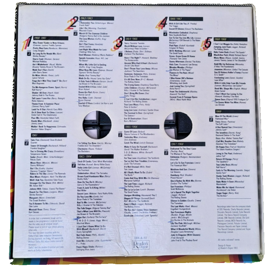 The Swinging 60s Audio Cassette Box Set, 1982 Reader's Digest | eBay UK