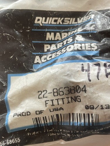 MerCruiser 22-863804 Genuine OEM 3/4" NPT Straight Hose Connector ...