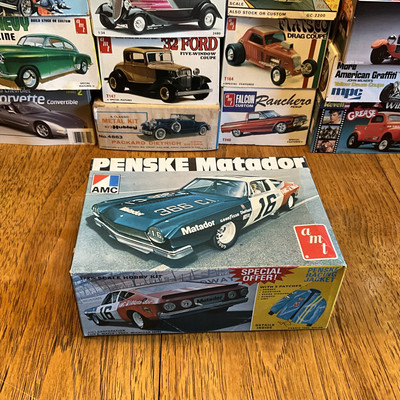 AMT Penske AMC Matador Stock Car Original 1974 Issue 1/25 Started | eBay